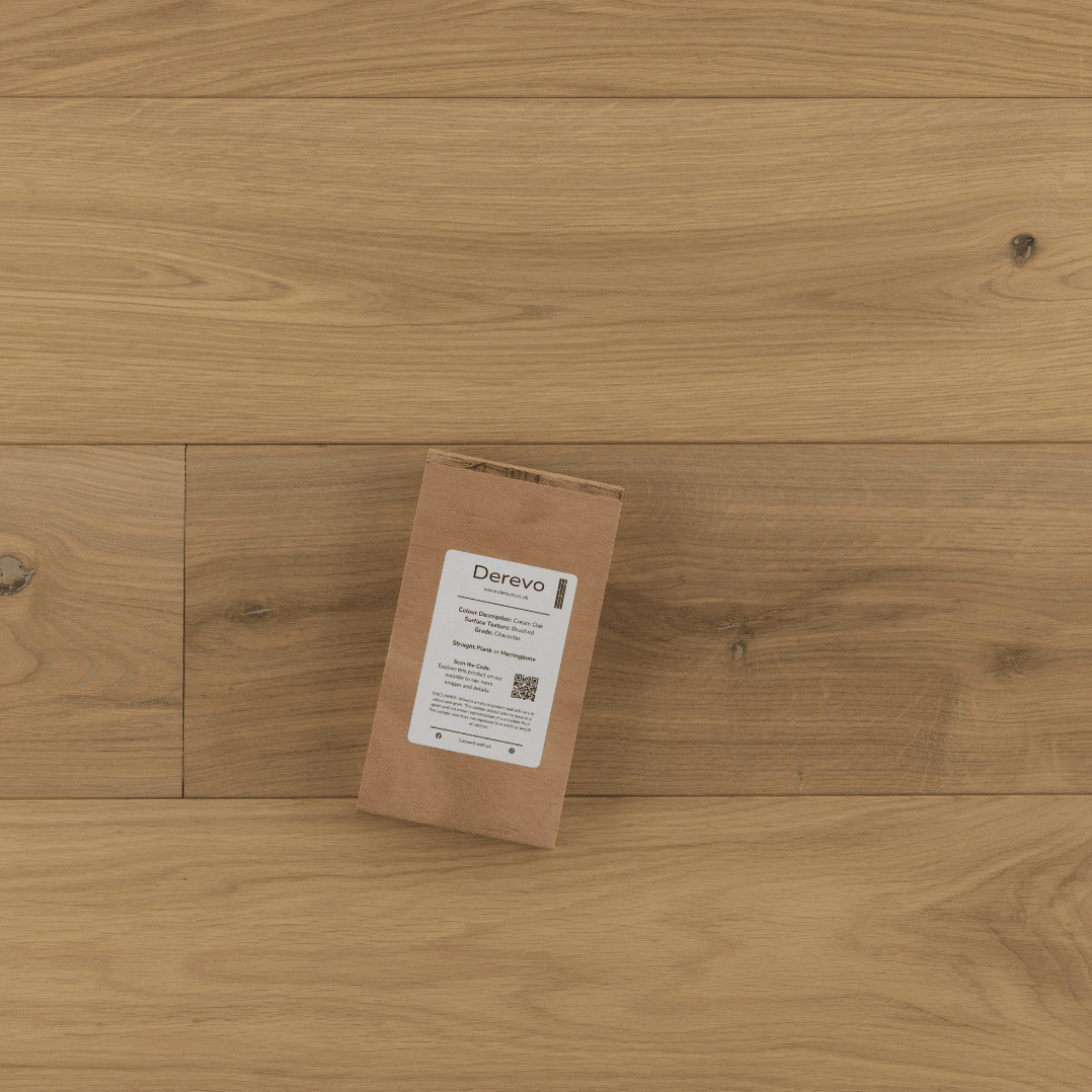 Cream Oak - Engineered Straight Plank Hardwood — Derevo Hardwood Ltd