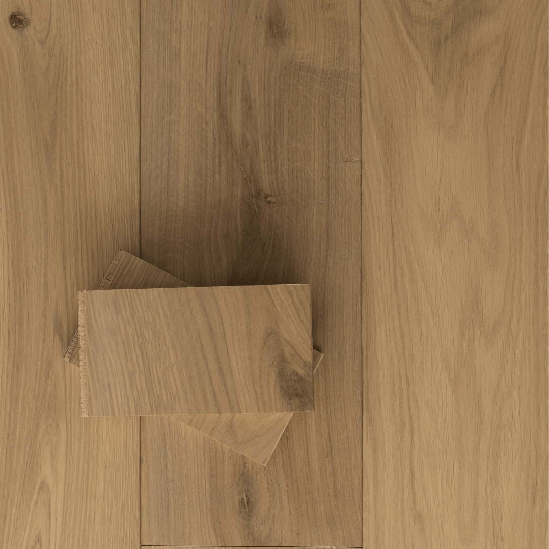 Cream Oak - Engineered Straight Plank Hardwood — Derevo Hardwood Ltd
